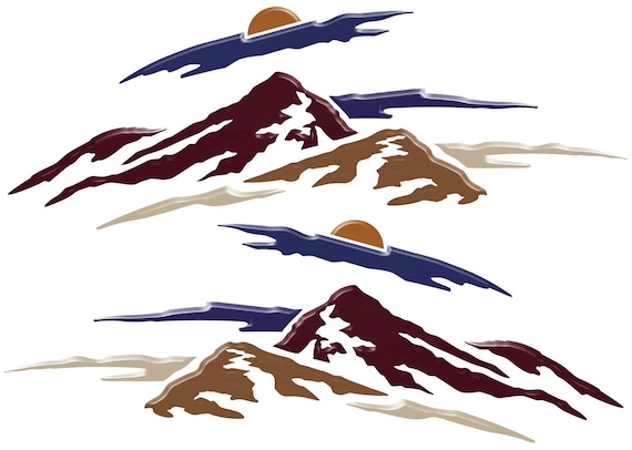 2 RV KEYSTONE SPRINGDALE Mountain Scenes Decal Graphics 50 - Etsy