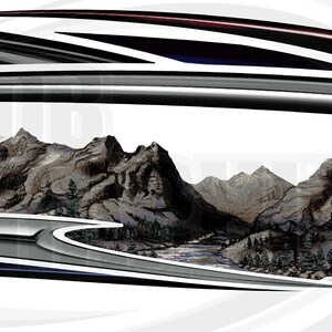 RV, Trailer, Camper, Motorhome Large Vinyl Decals/graphics Kit-k-0006-4 ...