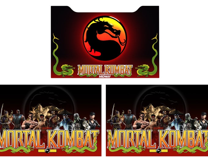 Arcade1up Arcade 1up Mortal Kombat MK 1 30th Anniversary Front Panel 3 ...