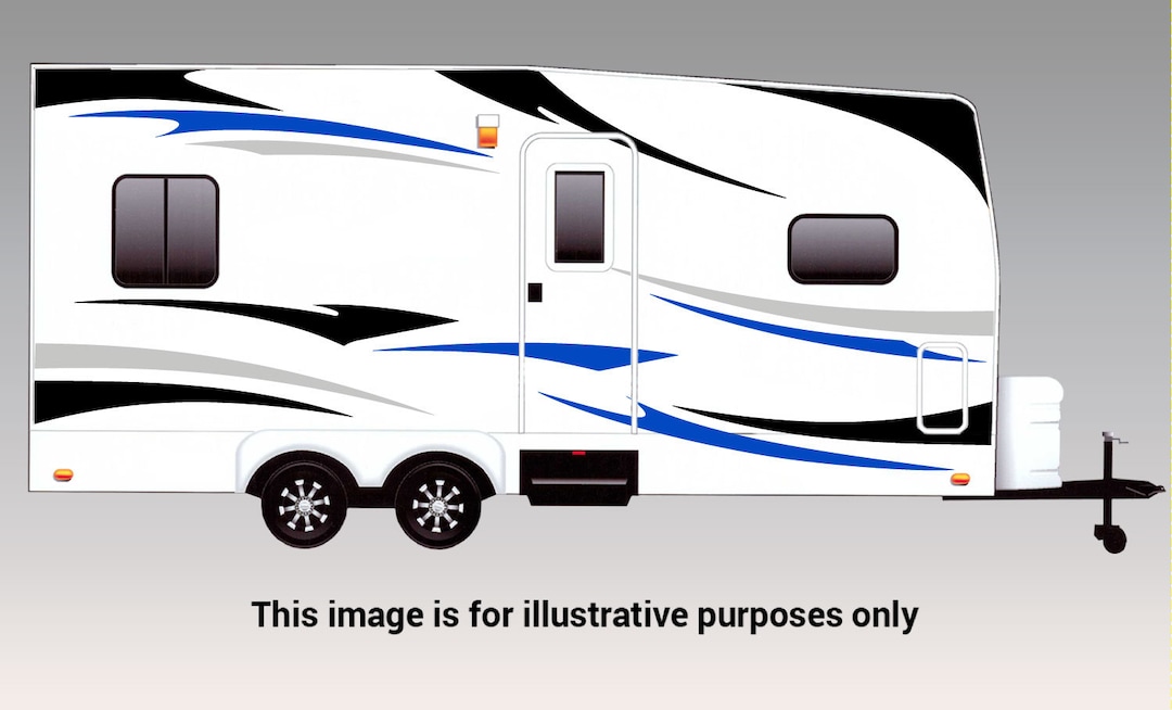 RV, Trailer Hauler, Camper, Motor-home Large Decals/graphics Kits 24-k ...