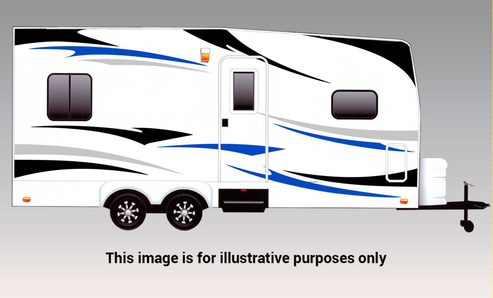 RV, Trailer Hauler, Camper, Motor-home Large Decals/graphics Kits 24-k ...