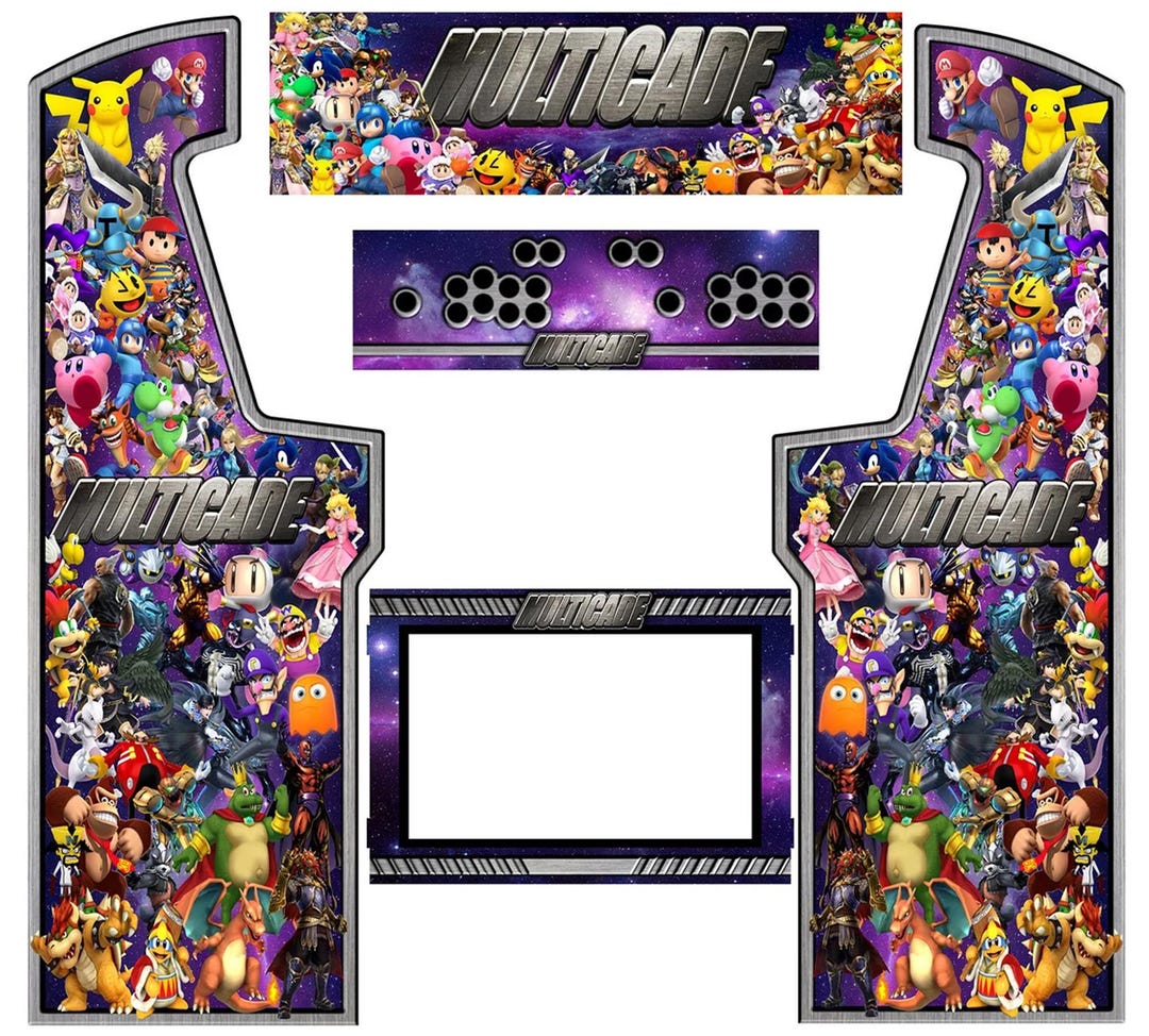 1 Custom Arcade Marquee With 1 Cpo and 3 Custom Graphics - Etsy