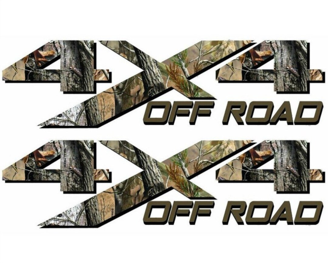 Pair 4x4 Off-road Dodge Chevy Ford Truck Camo Truck Stickers Decals-t ...