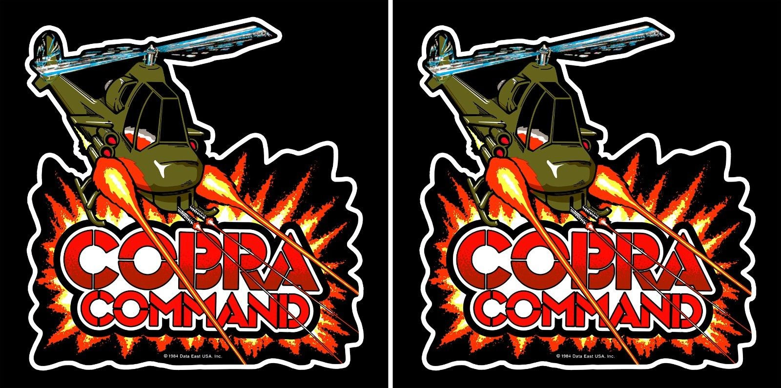 Cobra Command Arcade Side Art Panels Cabinet Graphics Stickers - Etsy