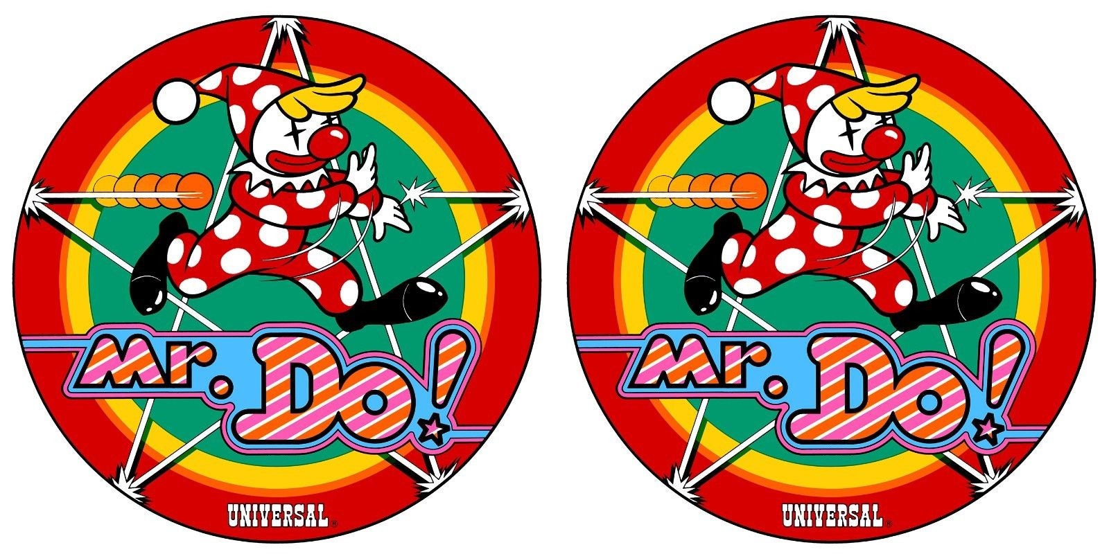 Mr Do's Side Art Panels Arcade Cabinet Graphics Stickers Reproduction ...