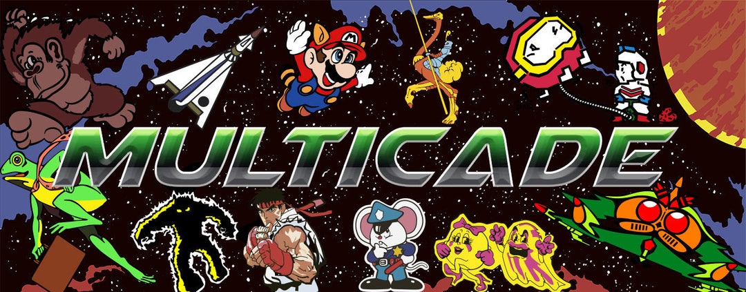 Mame Arcade Multicade Marquee for Reproduction Header/backlit Sign - Etsy