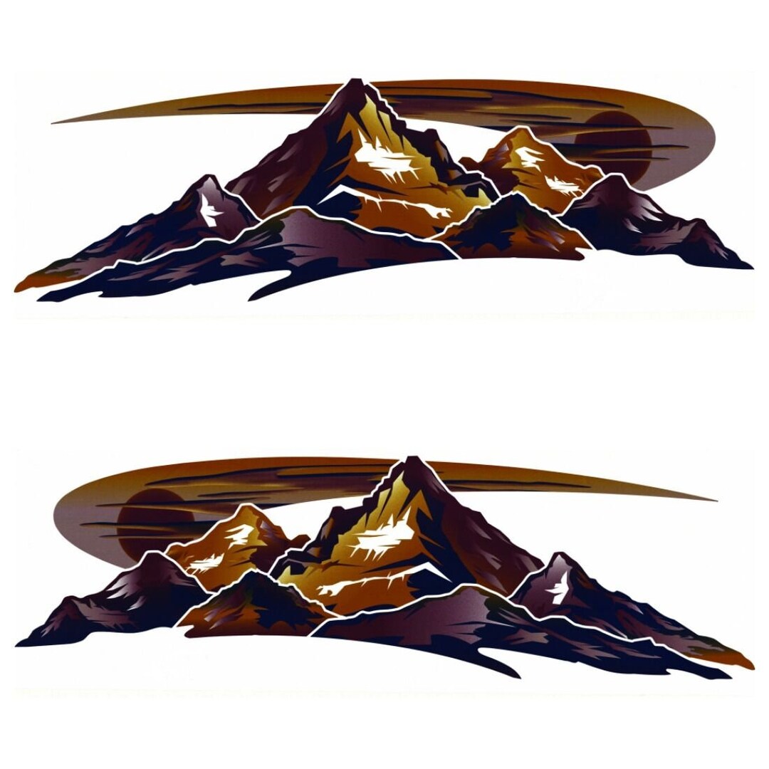 2 RV Keystone Montana Mountain Scenes Decal Graphics -68-4 - Etsy