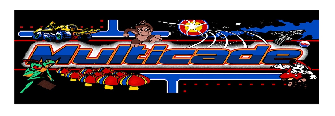 Mame Arcade Multicade Marquee for Reproduction Header/backlit Sign - Etsy