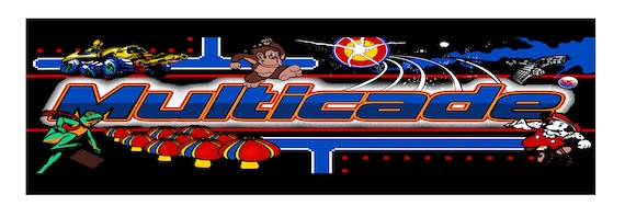 Mame Arcade Multicade Marquee For Reproduction Header/Backlit | Etsy