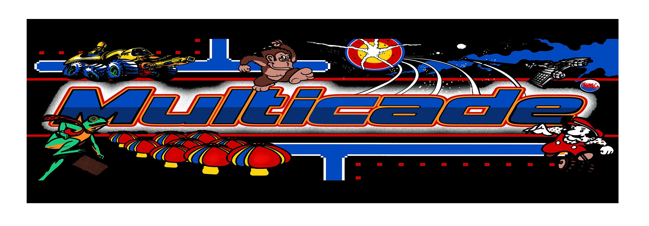 Mame Arcade Multicade Marquee for Reproduction Header/backlit Sign - Etsy