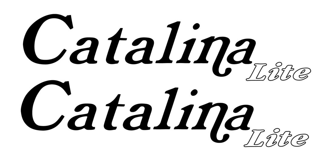 2 Rv Trailer Camper COACHMEN CATALINA LITE Logo Graphic Decals -61 - Etsy