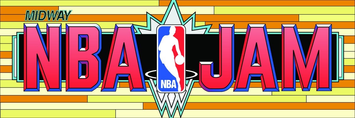 NBA Jam Arcade Marquee for Reproduction Midway Header/backlit Sign - Etsy