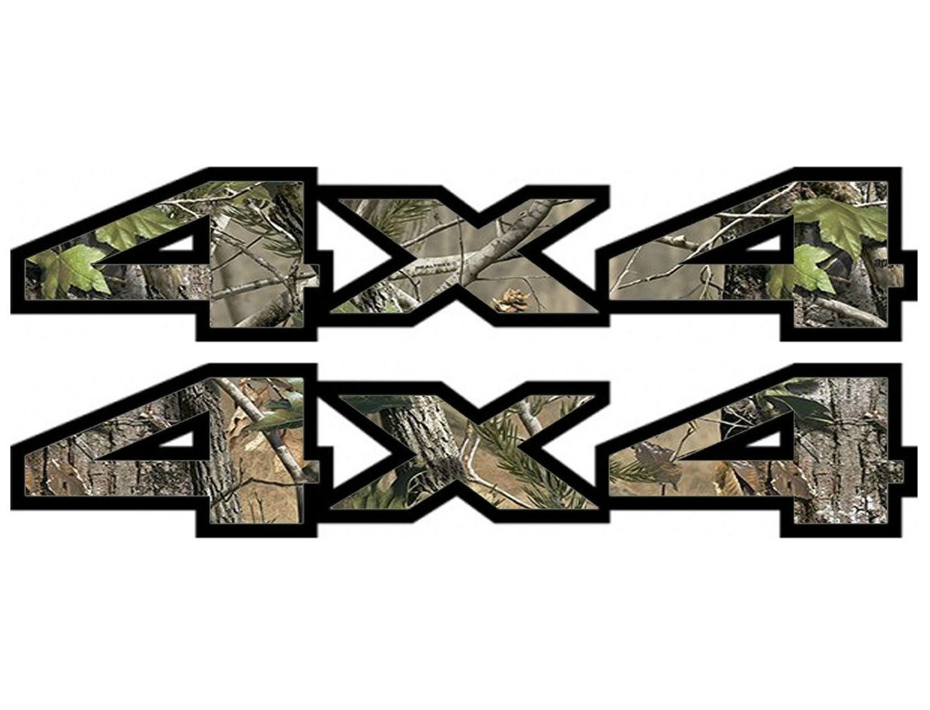 Camo 4x4 Stickers