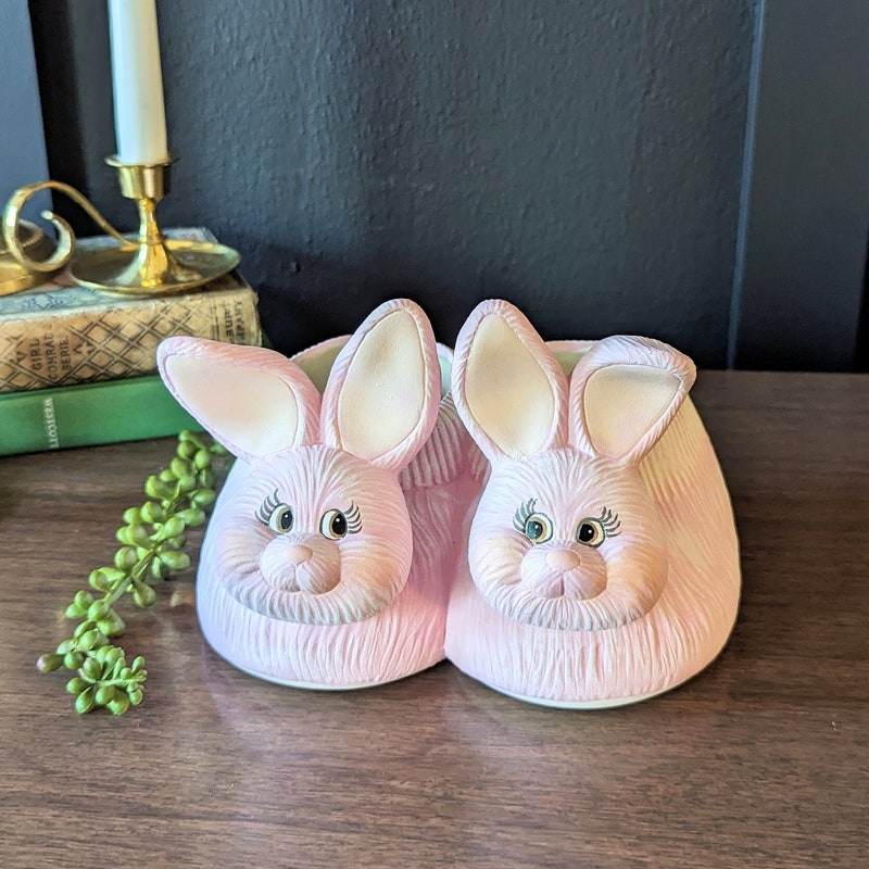 Bunny Slippers - Etsy