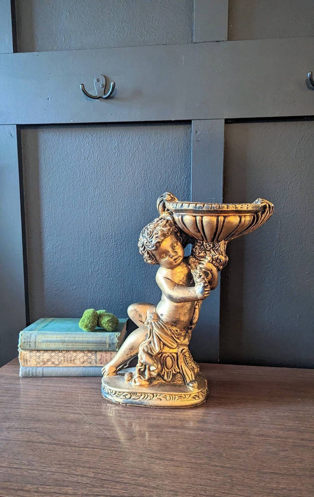 Vintage Ceramic Cherub Statute Planter, Vintage Cherub Art, Vintage ...