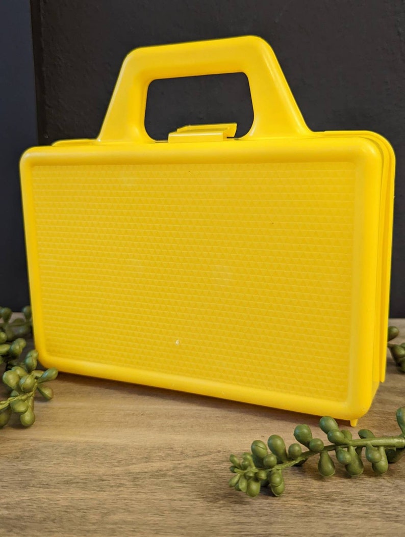 1979 Fisher-price Plastic Yellow Lunch Box/ Pencil Box 1970s - Etsy