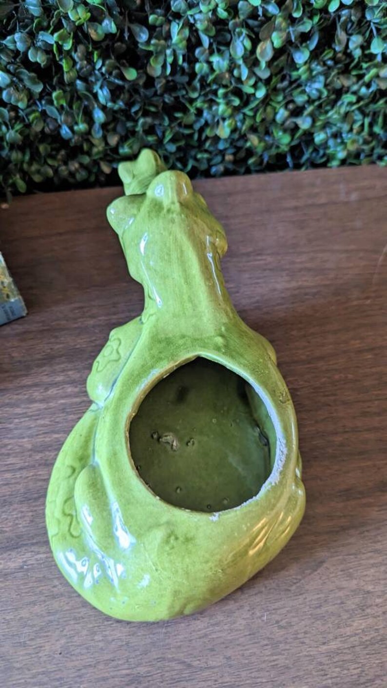 Vintage Ceramic Alligator Indoor Planter Unique Alligator - Etsy