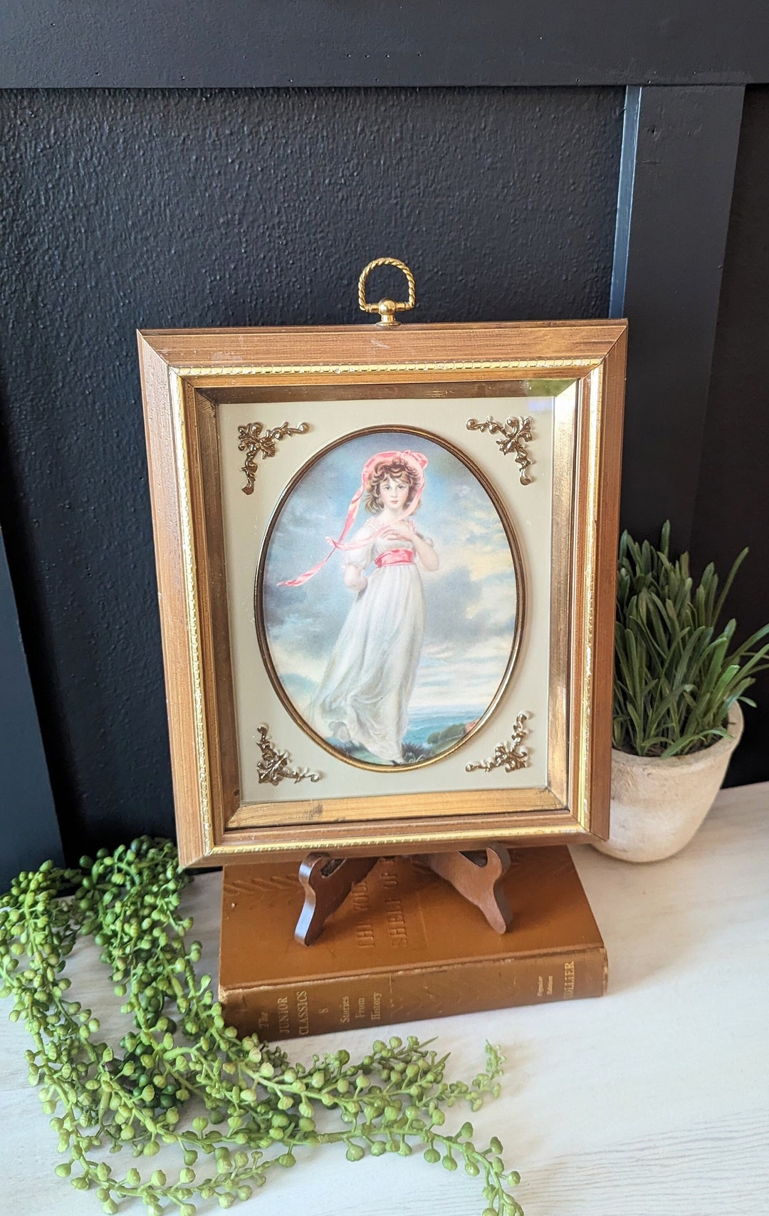Midcentury Framed Pinky by Thomas Lawrence Print, Ornate Framed Pinky ...