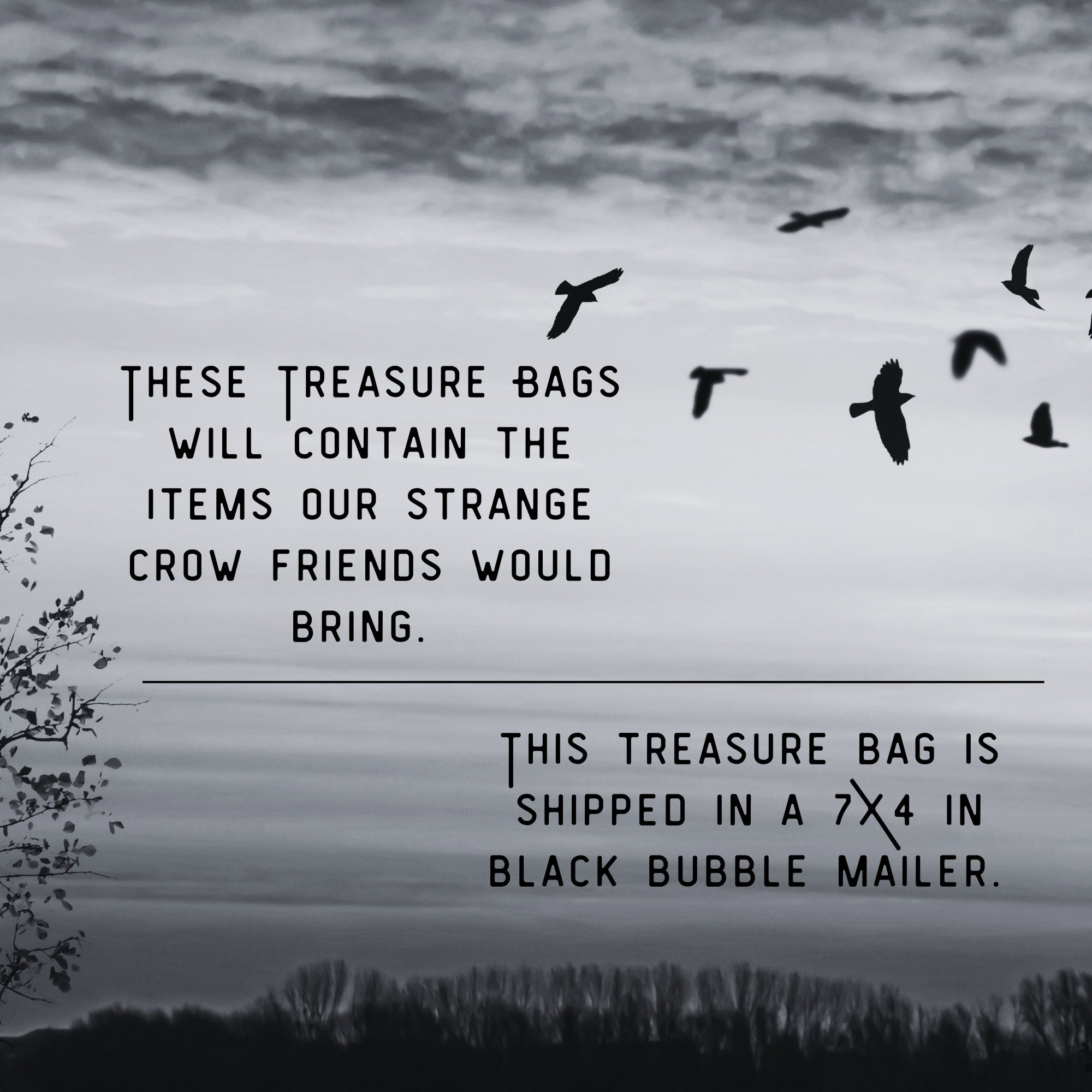 Black Crow Treasure Scoop Trinket Scoop Witchy Confetti - Etsy