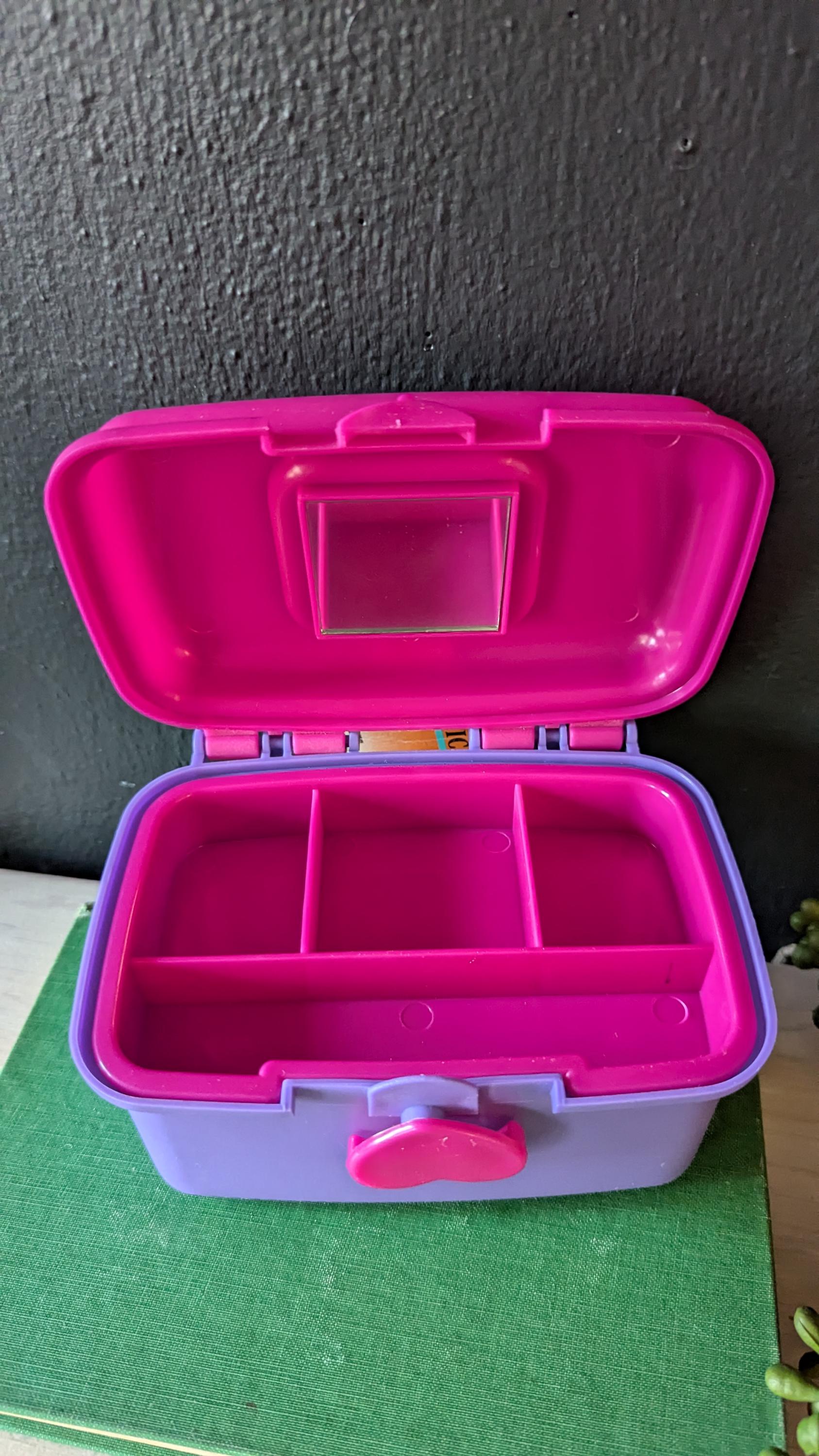 Vintage Mini Purple and Pink Caboodle, Vintage 2000s off Brand Caboodle ...