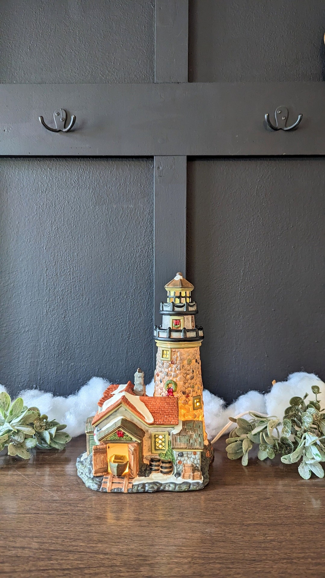 Santa's Workbench Victorian Collection Christmas Village Lighthouse ...