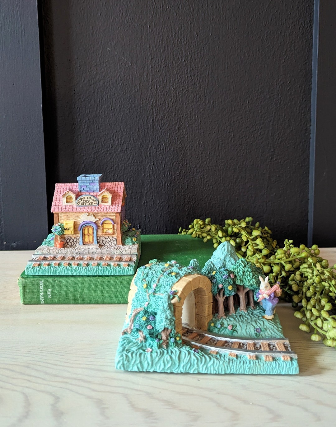 Vintage 1994 Ceramic Carrot Patch Collection Easter Train Railway ...