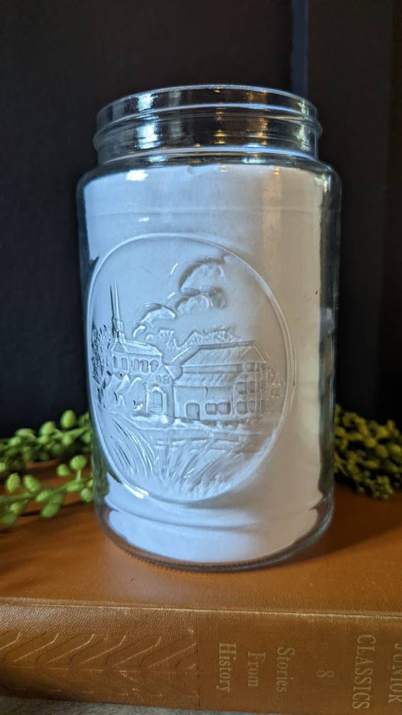 1970's Glass Orange Tang Jar Vintage 70's Kitchen - Etsy