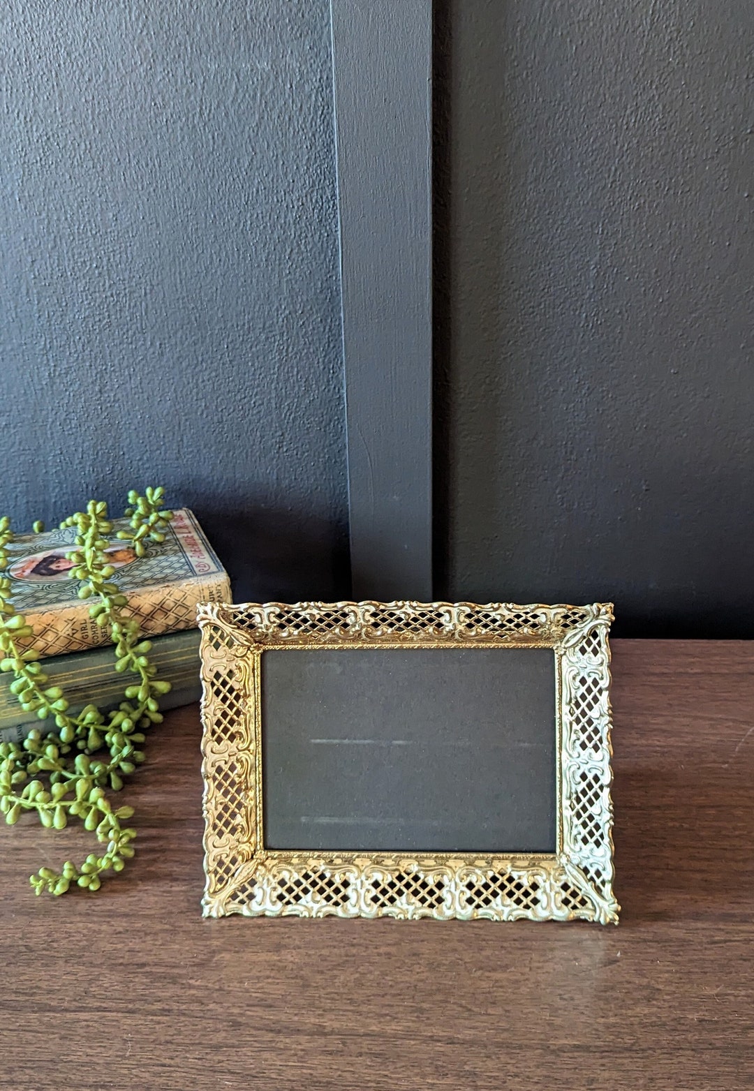 Midcentury Hollywood Regency Style Gold 5X7 Picture Frame - Etsy