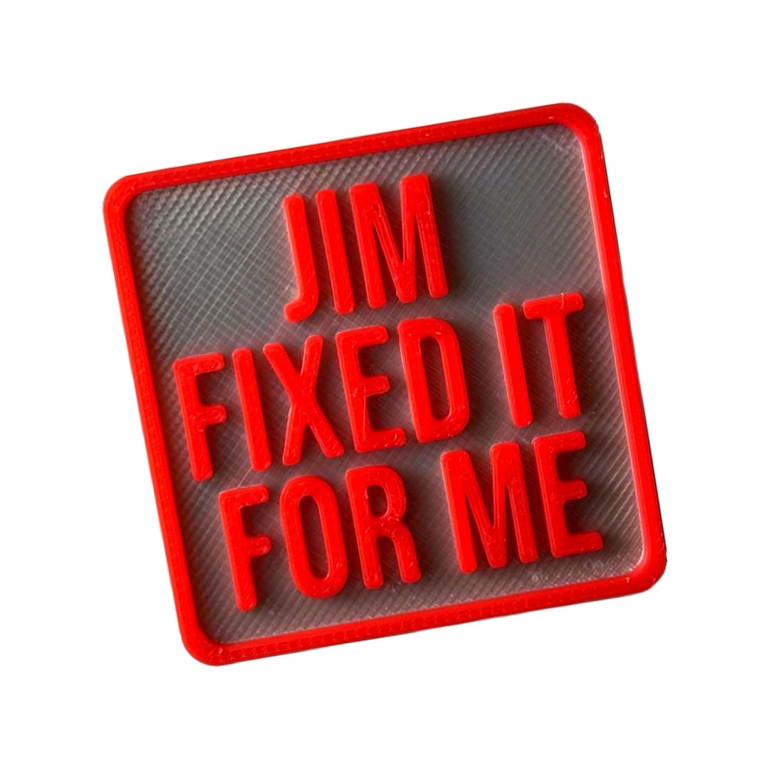 Jim'll Fix It - "jim Fixed It for Me" TV Show Fridge Magnet - 3D ...