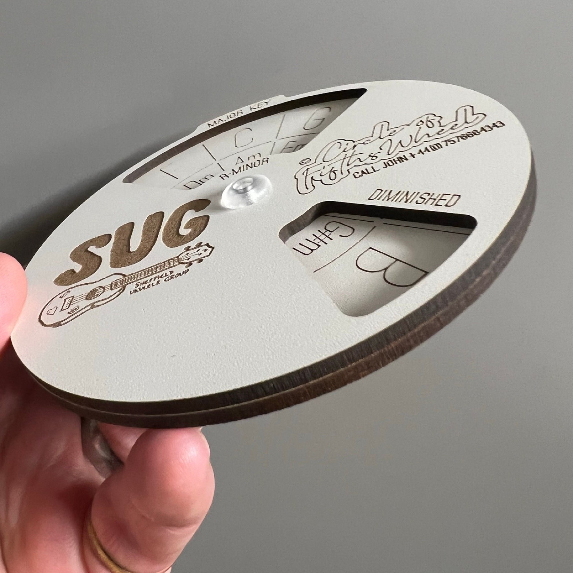 Circle of Fifths Wooden Musician Melody Wheel plain or - Etsy