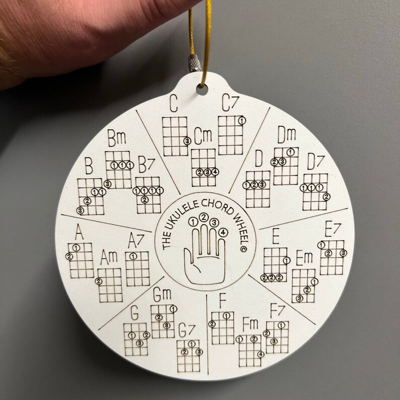 Ukelele Chords Wooden Musician Wheel - Etsy