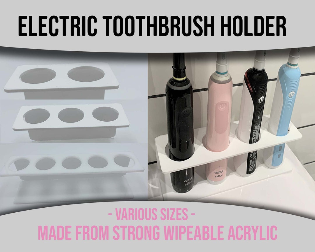 Electric Toothbrush Acrylic Holder (fits Oral B and Others) - Etsy