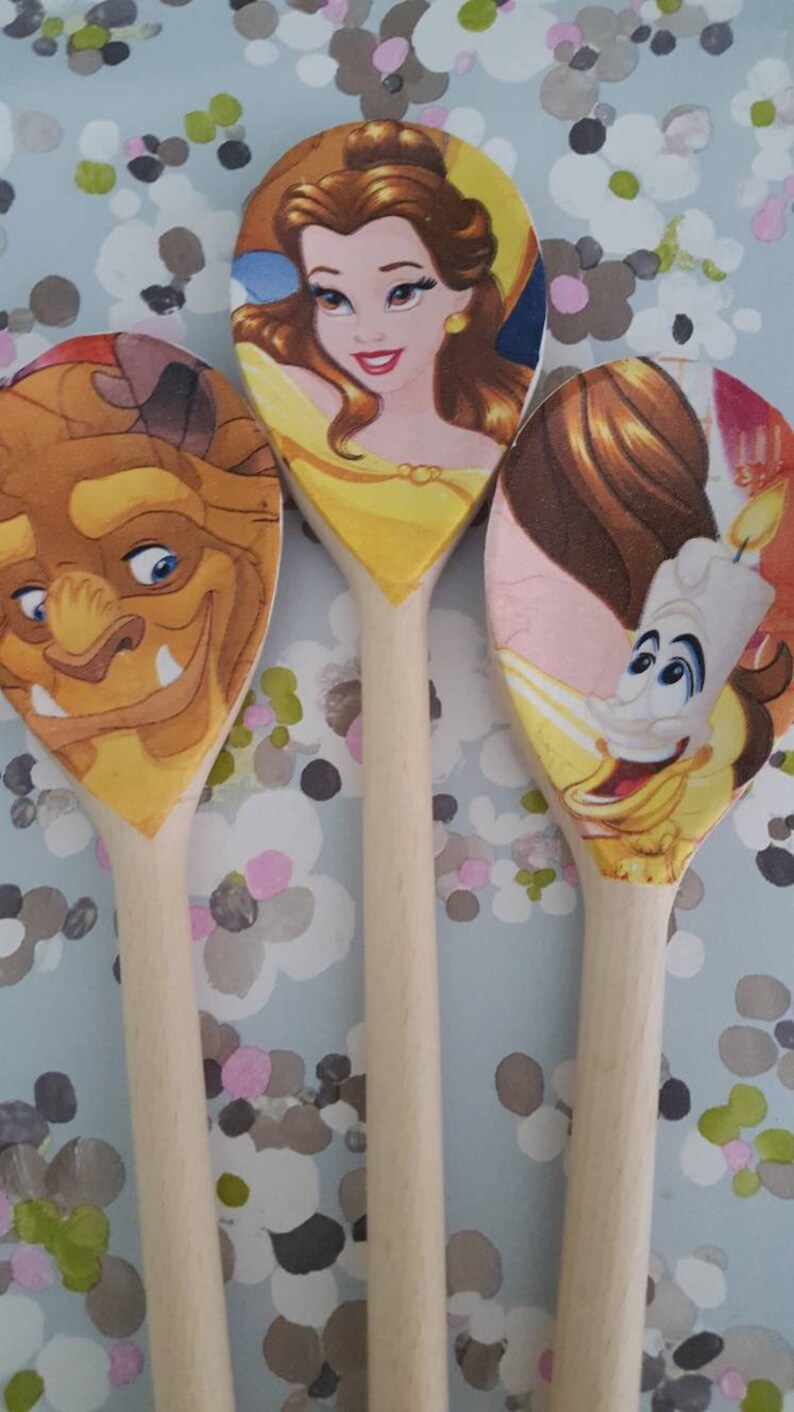 Beauty & The Beast Themed Wooden Spoon Set | Etsy