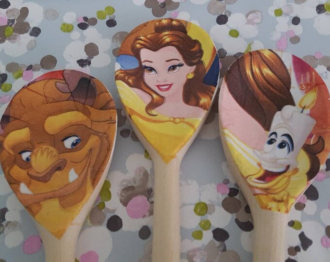 Beauty & The Beast Themed Wooden Spoon Set | Etsy