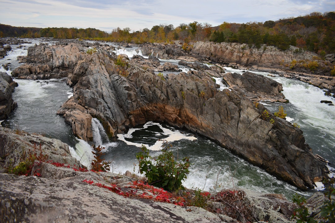 Great Falls Waterfall; Potomac River - Maryland / Virginia; Washington ...