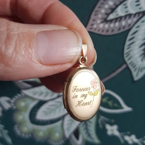 224E 9ct Yellow Gold Art Deco Double Locket With Rose Stamped 9KT - Etsy