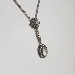 Art Deco Sterling Silver Ceylon Blue Hue Moonstone Pendant on - Etsy