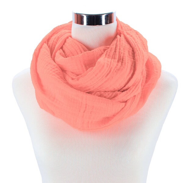 Coral Infinity Scarf - Etsy