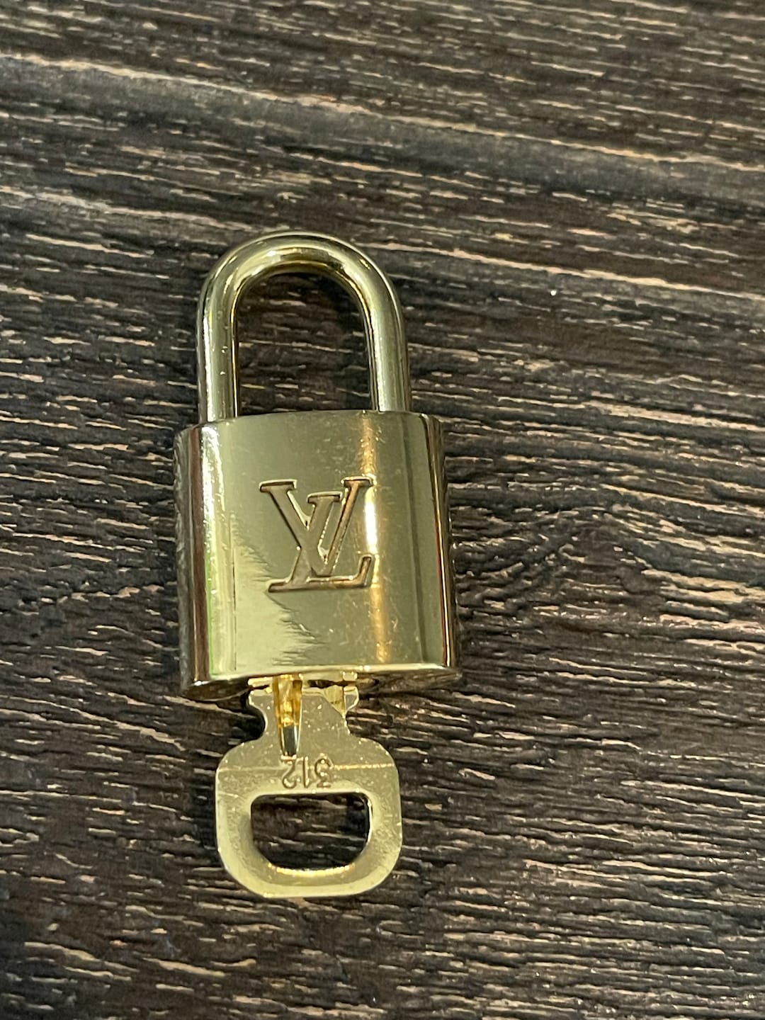 Louis Vuitton Padlock Lock and Key 312 LV Purse Charm Not Polished - Etsy