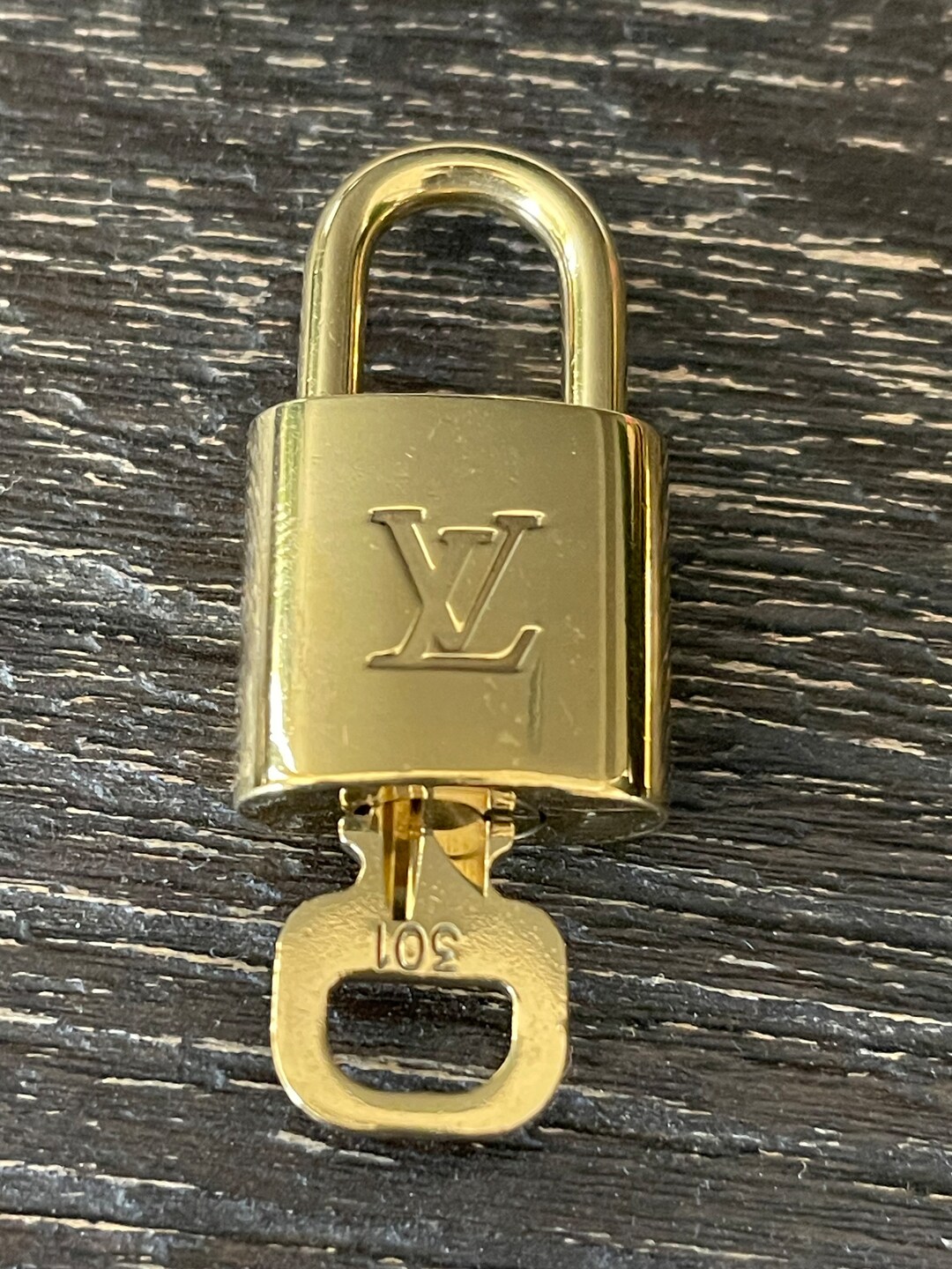 Louis Vuitton Padlock Lock and Key 301 LV Purse Charm Not Polished - Etsy