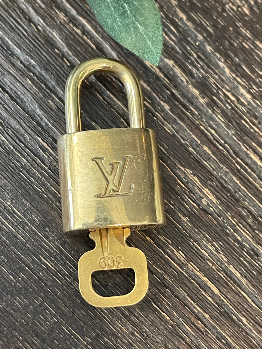 Louis Vuitton Padlock Lock and Key 309 LV Purse Charm Not Polished - Etsy