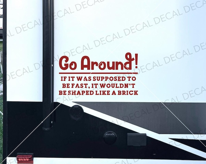 When the RV is Rockin Don't Come Knockin Decal, Fifth Wheel Decal ...