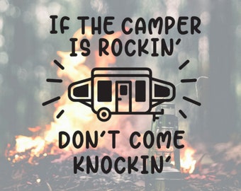 Camper Rocking Decal - Etsy