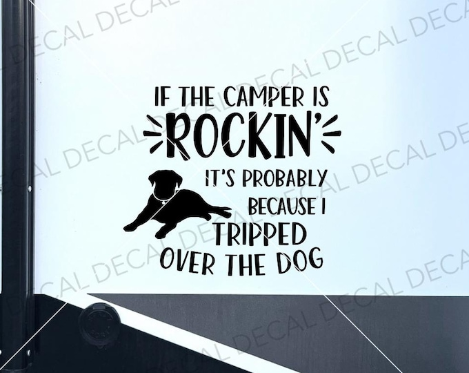 When the RV is Rockin Don't Come Knockin Decal, Fifth Wheel Decal ...