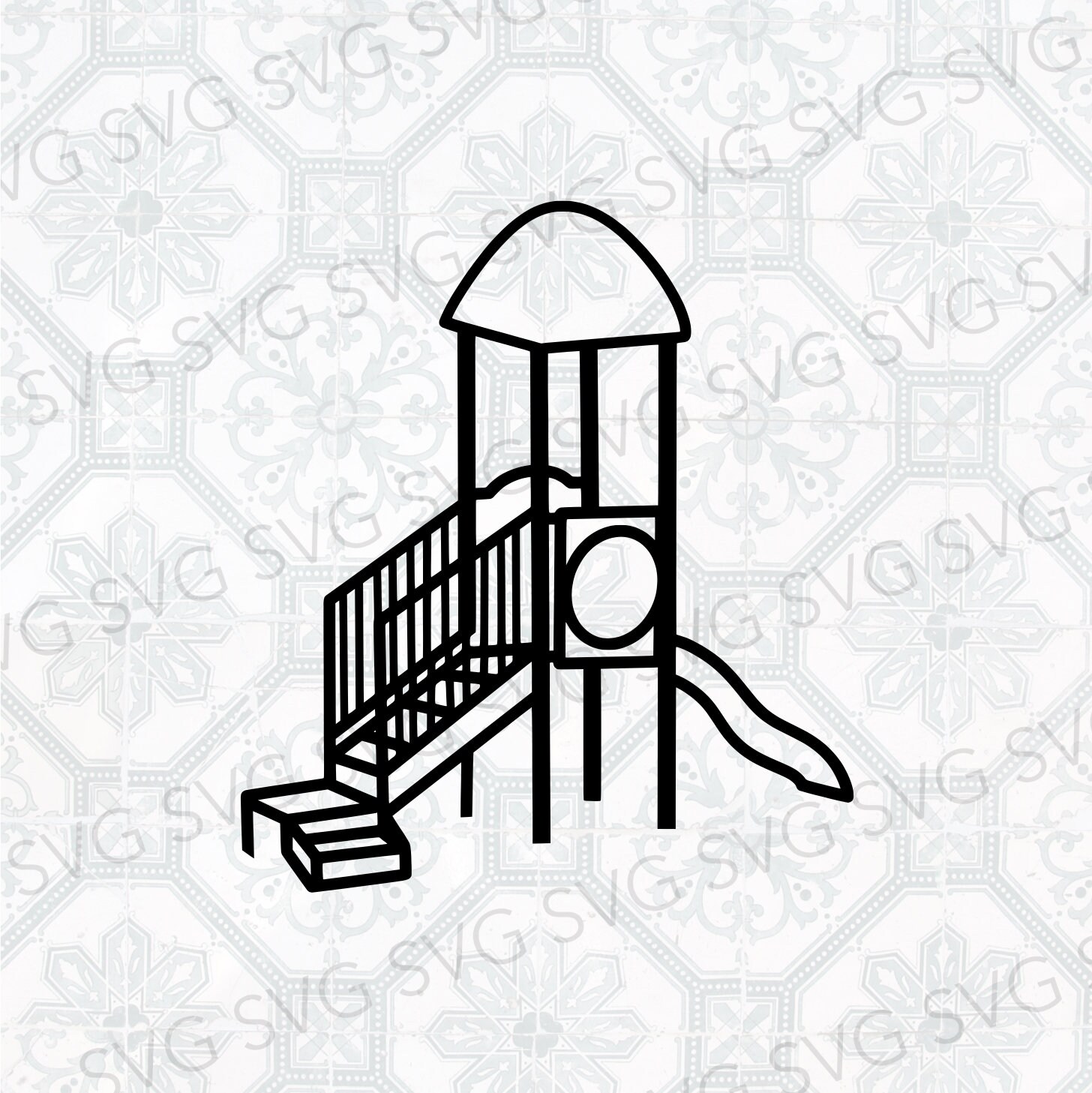 Playground SVG, Playset Cut File - Etsy