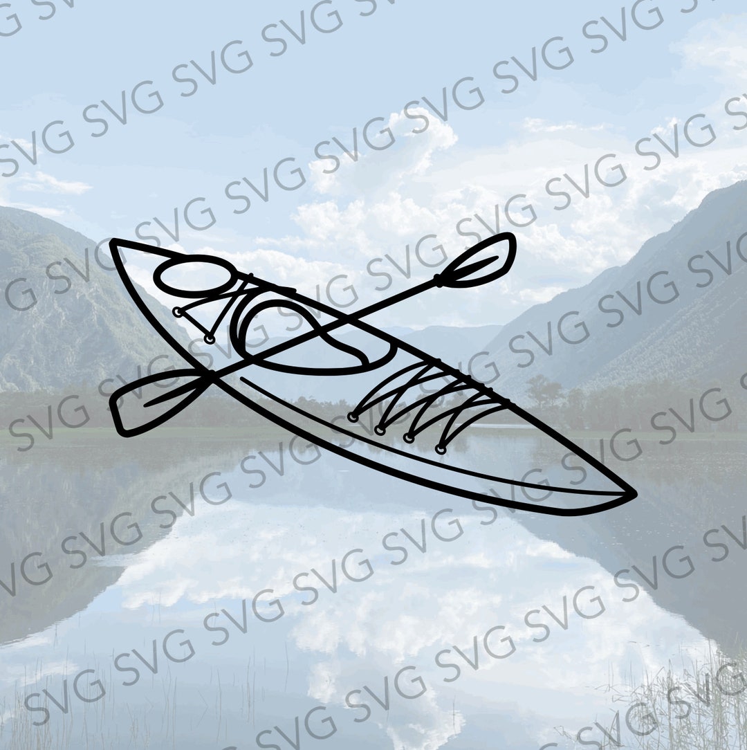 Kayak Svg, Boat Svg, Kayak Cut File - Etsy