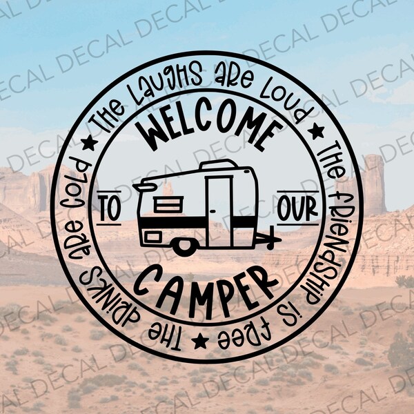 Welcome to Our Camper Decal - Etsy