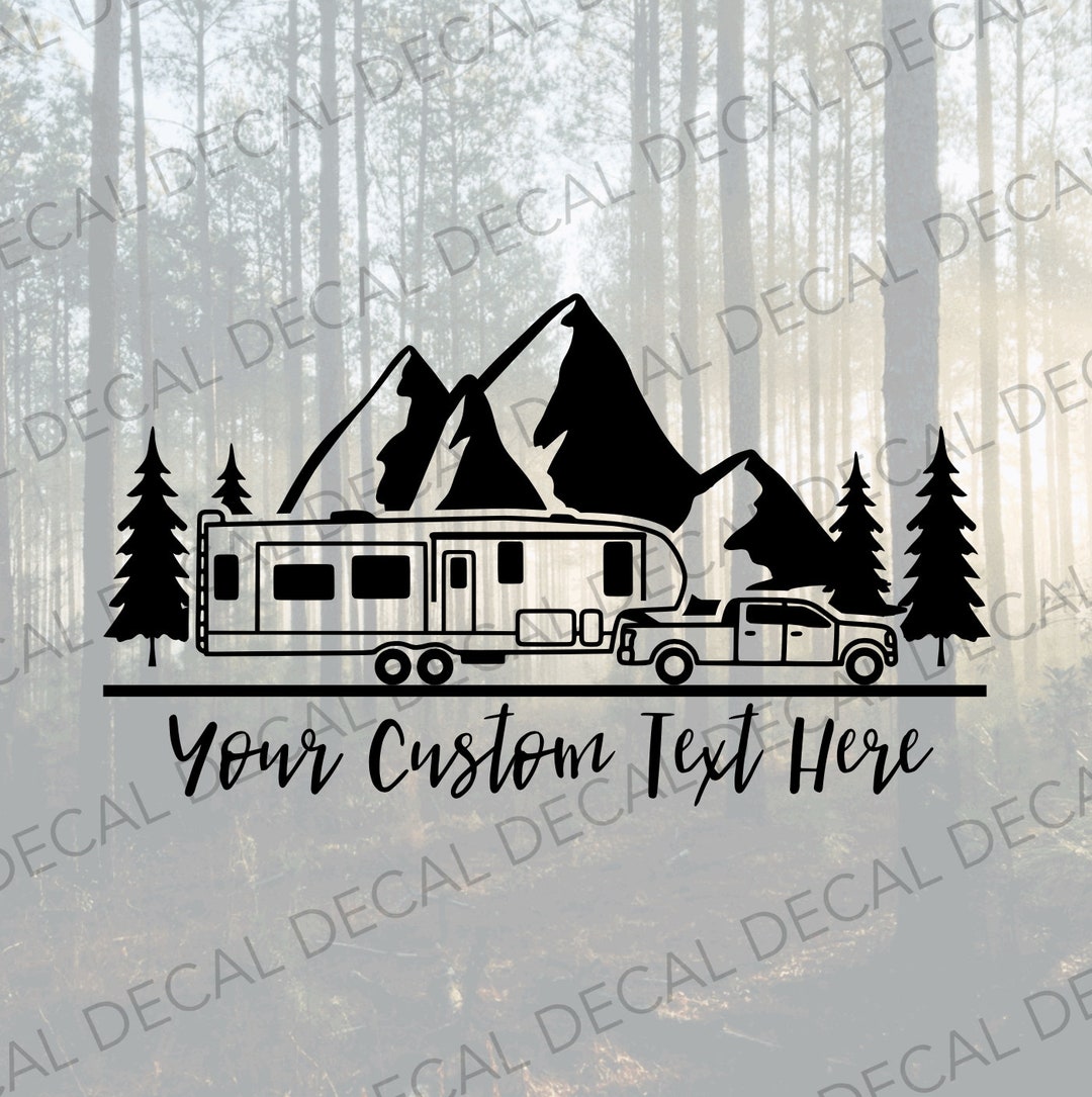 Custom Fifth Wheel Decal, Fifth Wheel Decal, Name and Fifth Wheel ...