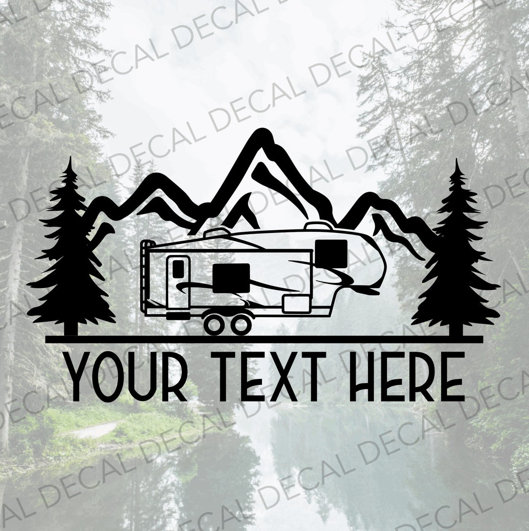Personalized Fifth Wheel Decal, Personalized Camper Decal, Fifth Wheel ...