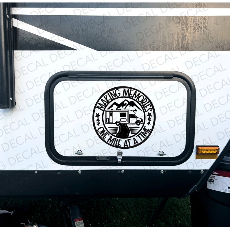 Making Memories One Mile at a Time, Motorhome Decal, Camper Decal, RV ...